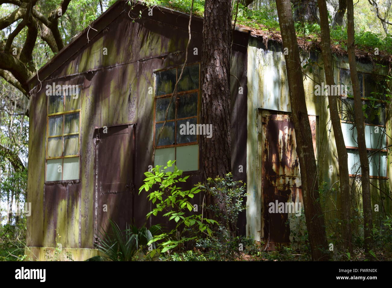 Shack at Oatland Island Wildlife Center, Savannah, Georgia, United ...