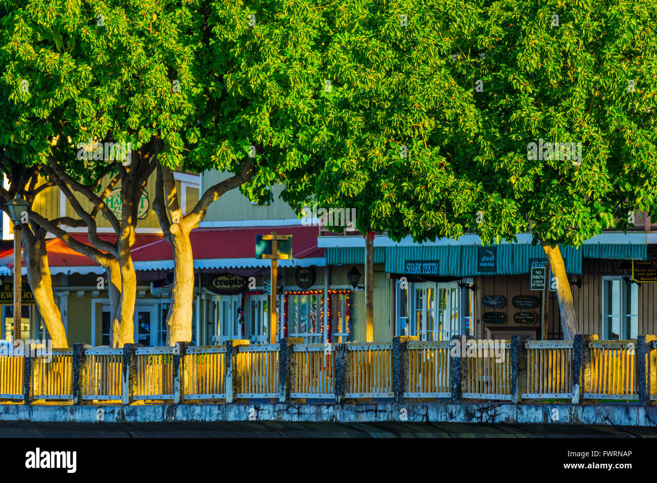 Vacation lahaina usa historic buildings vacation hi-res stock ...