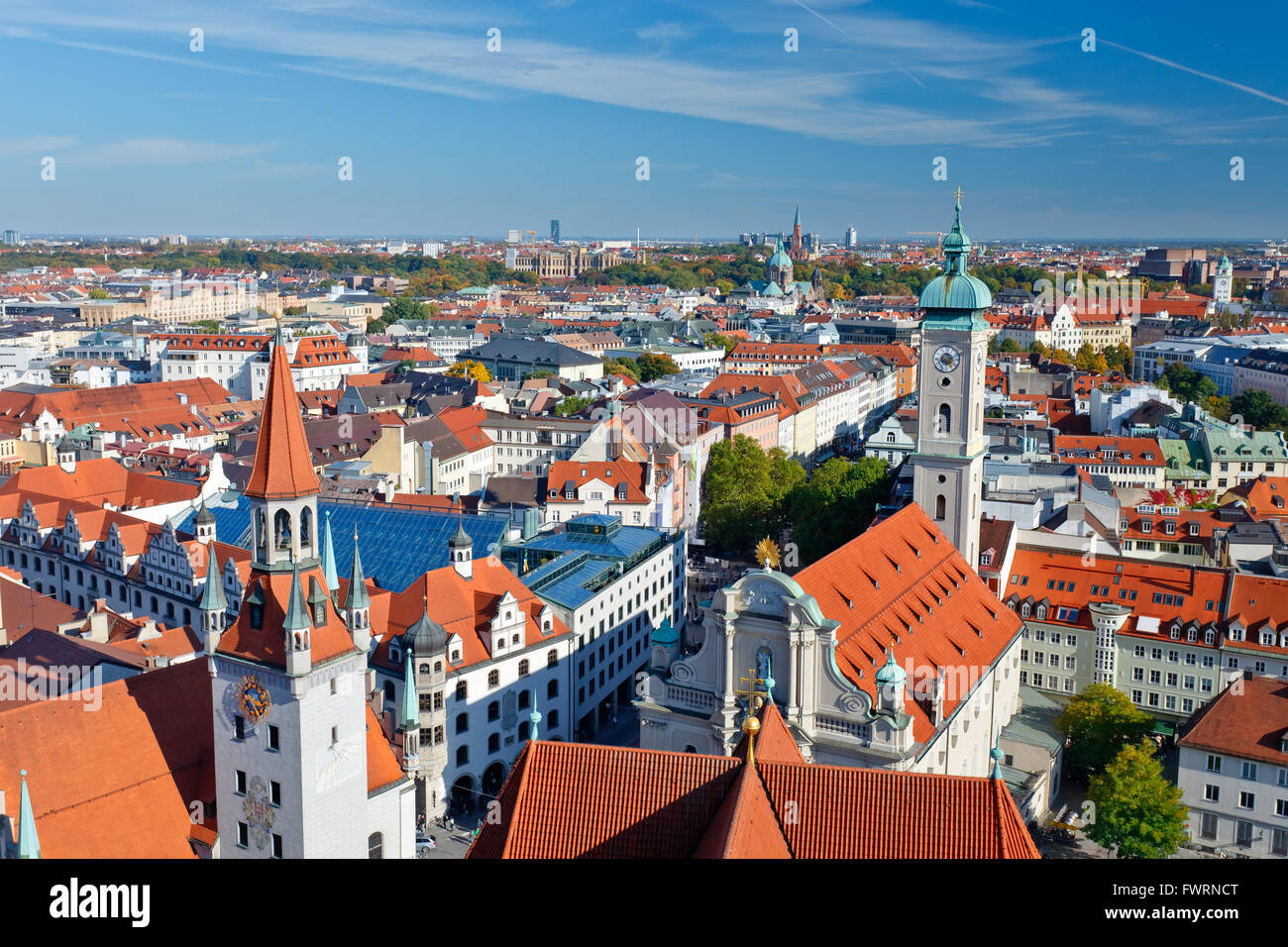 Aerial view of Munich Stock Photo - Alamy