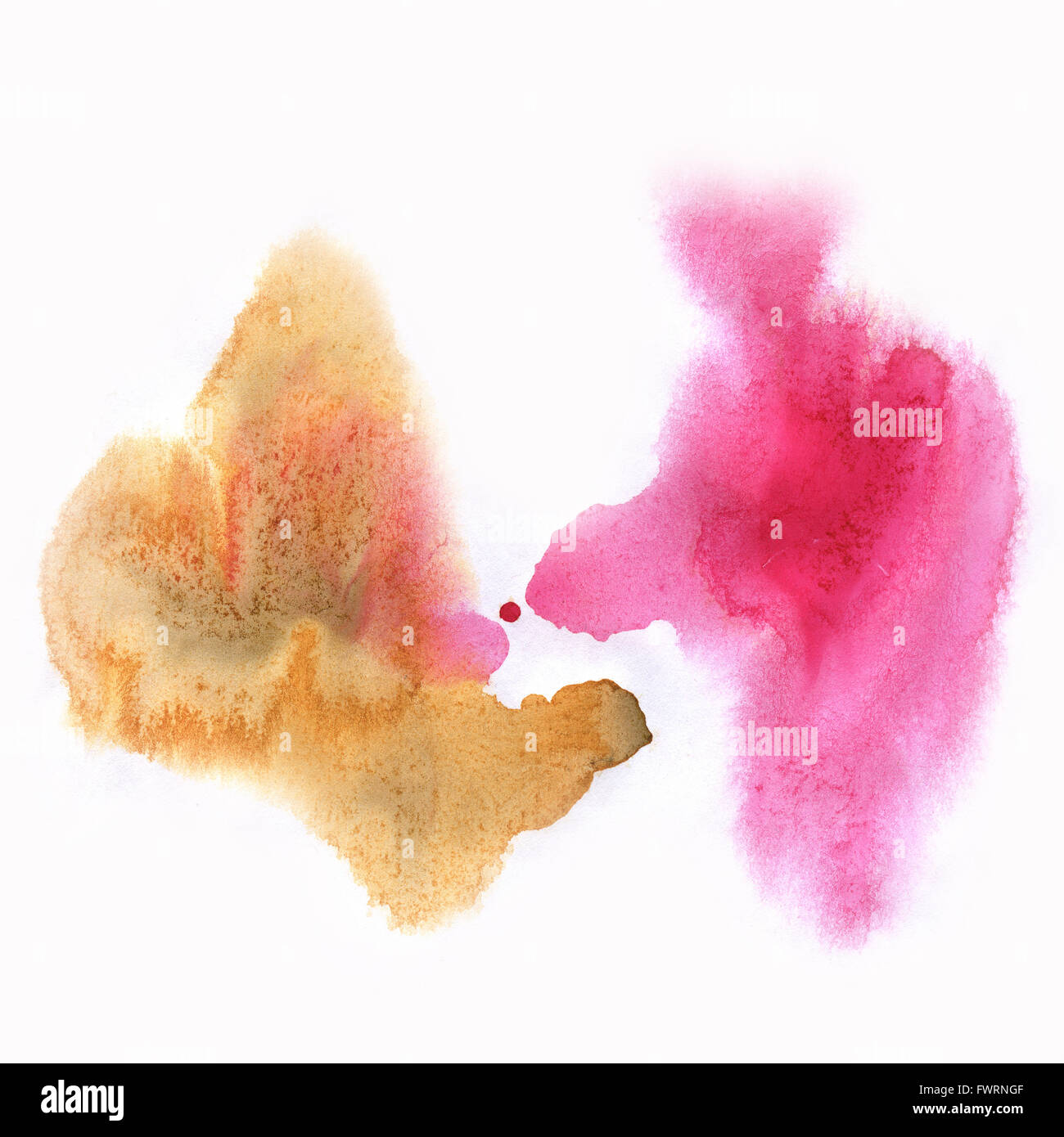 color pink orange spot macro blotch texture isolated white background ...