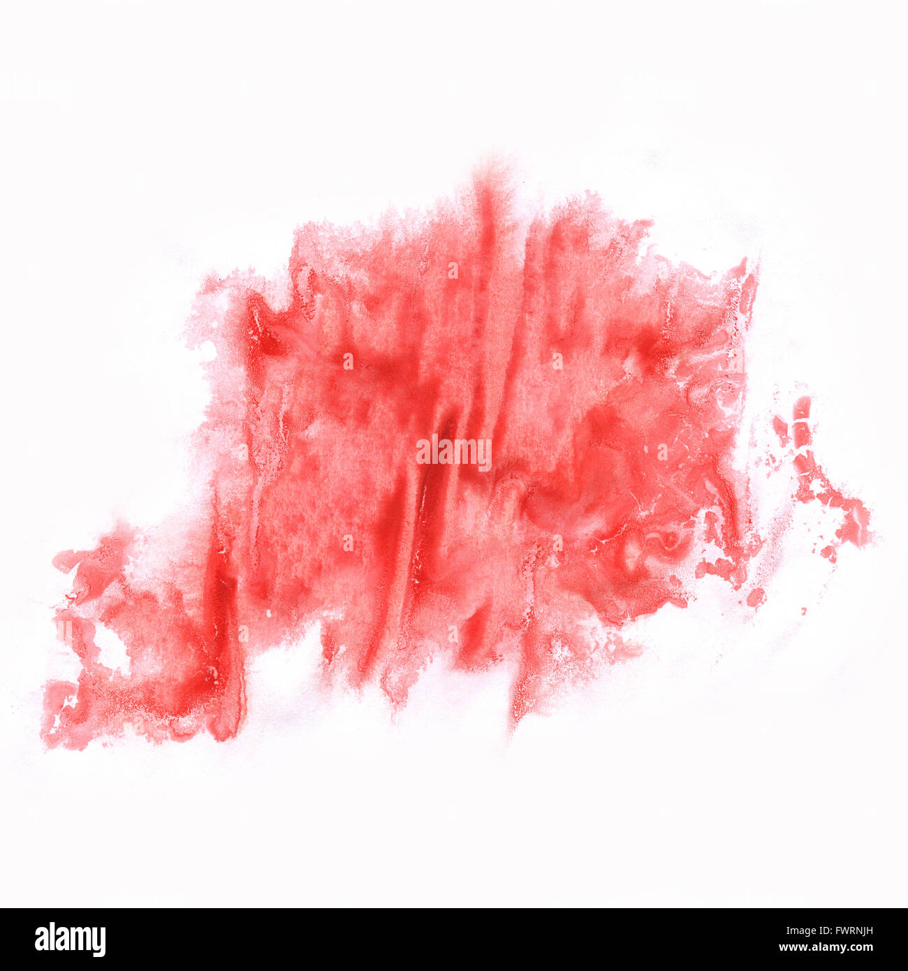 color red spot macro blotch texture isolated white background Stock ...