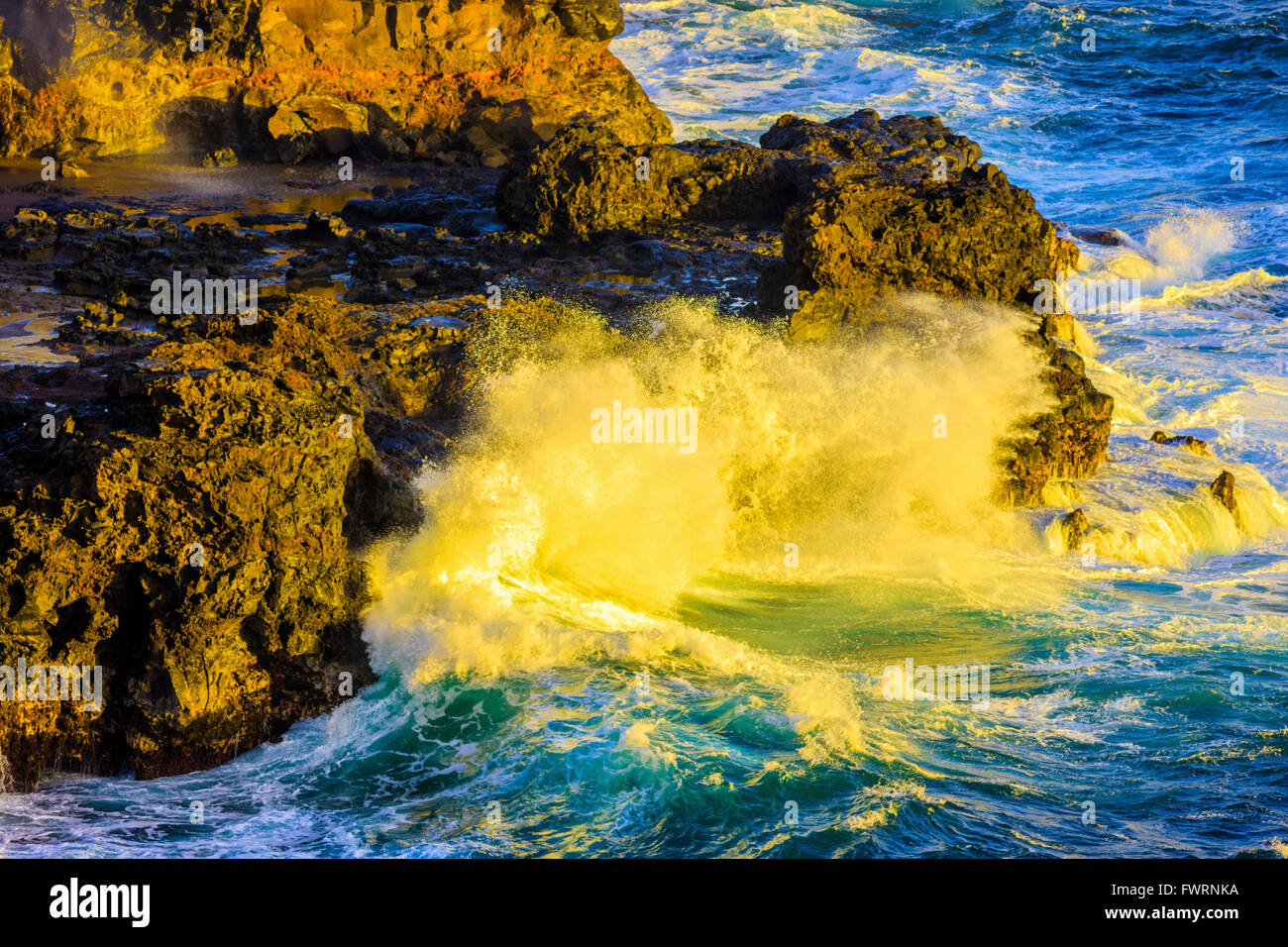 Waves Smashing Against Rocks High Resolution Stock Photography and ...