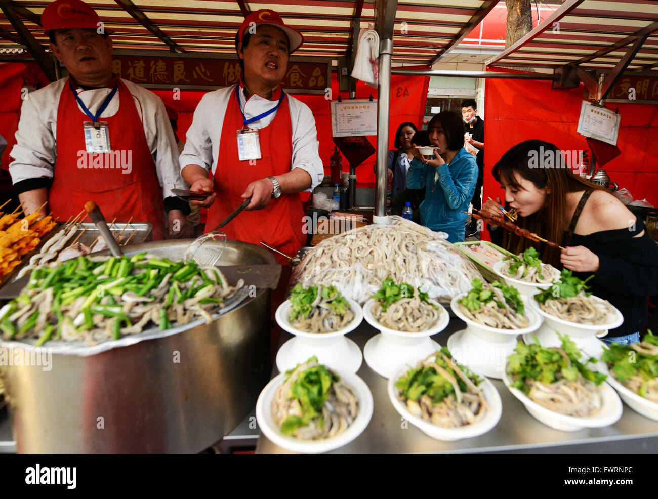 Wang Fu Jing street food market in Beijing Stock Photo - Alamy