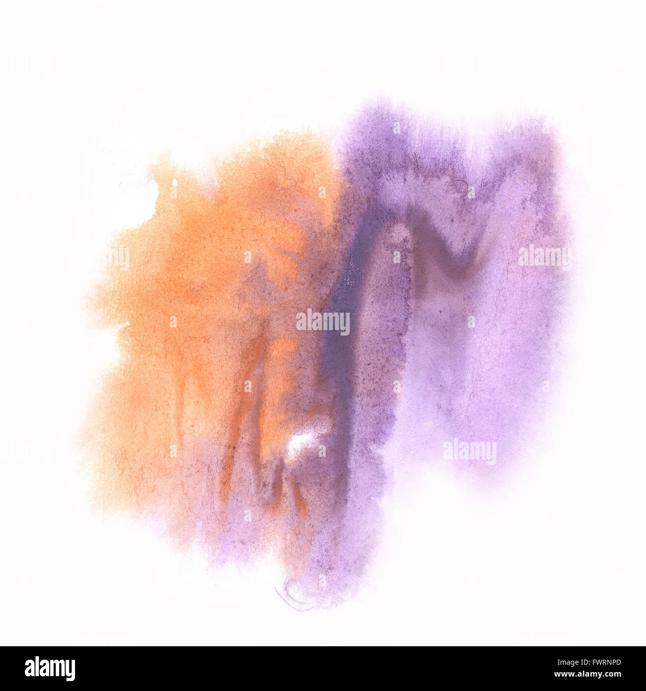 color splash stroke abstract purple orange watercolor spot macro ...