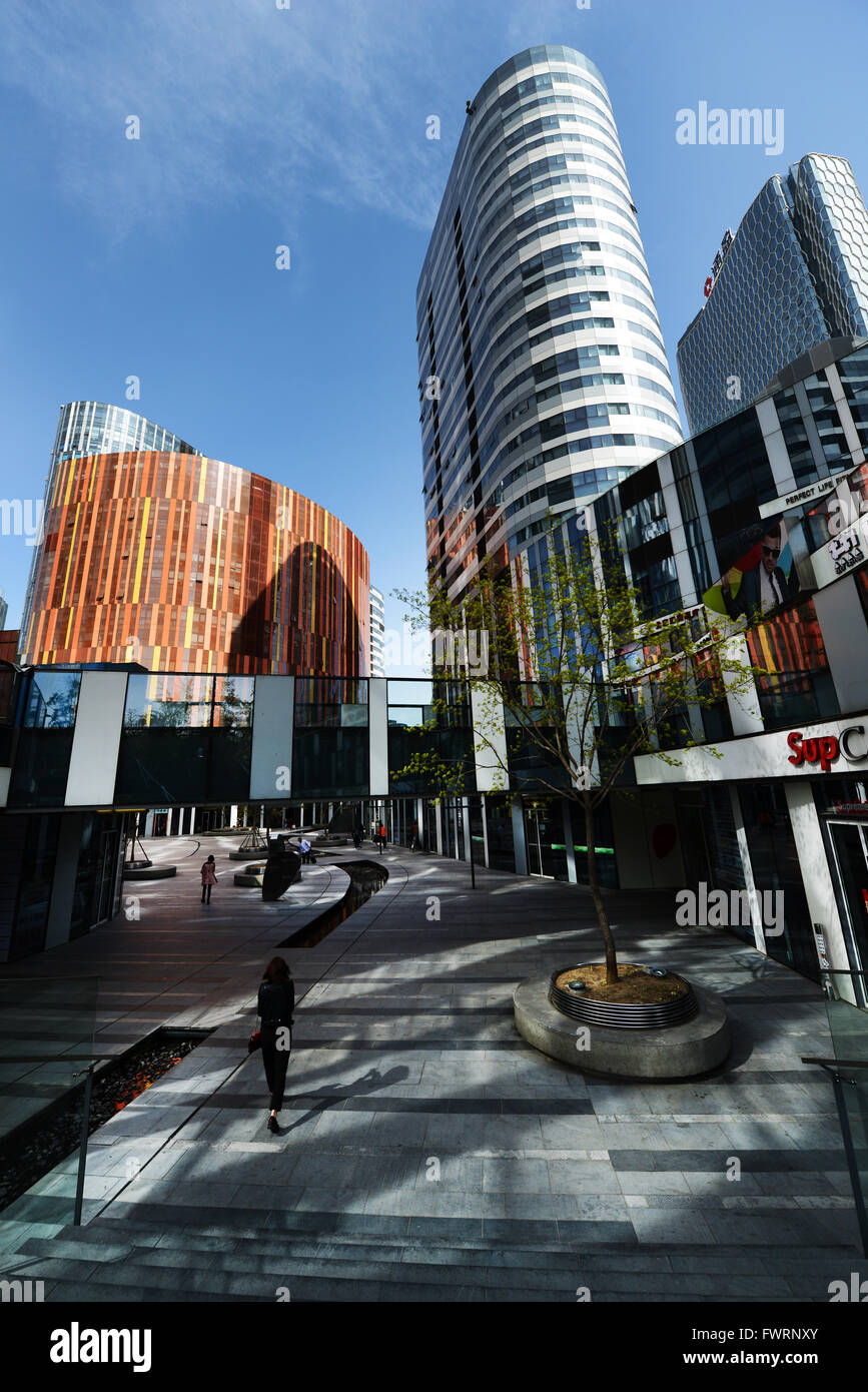 The Ultra modern SOHO shopping & bushiness center in Beijing Stock ...