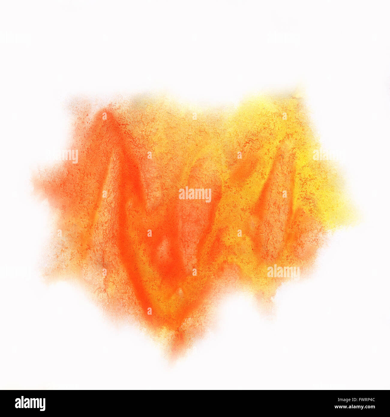 color splash stroke abstract yellow orange red watercolor spot macro ...