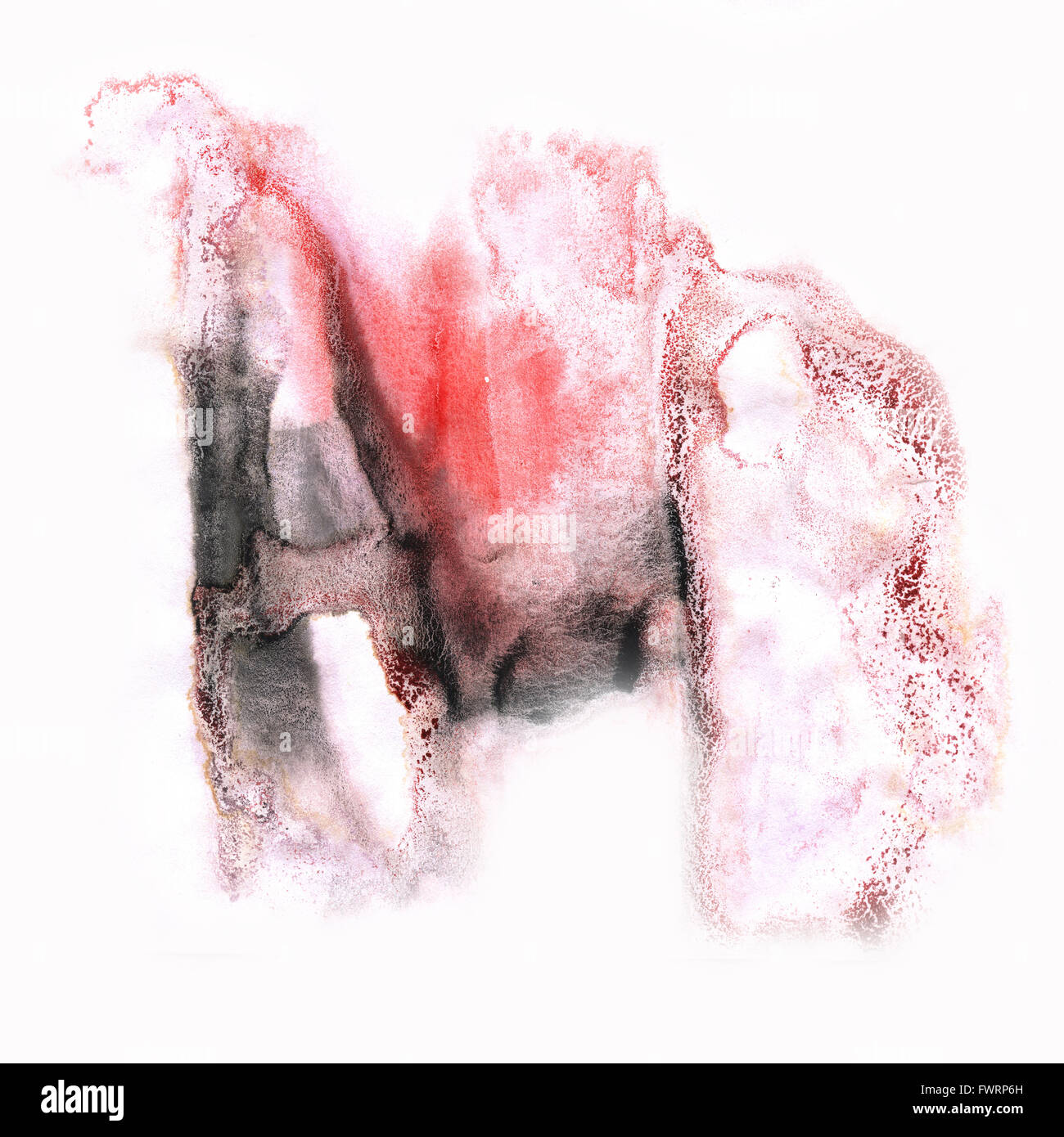 color spot black red macro blotch texture isolated white background ...
