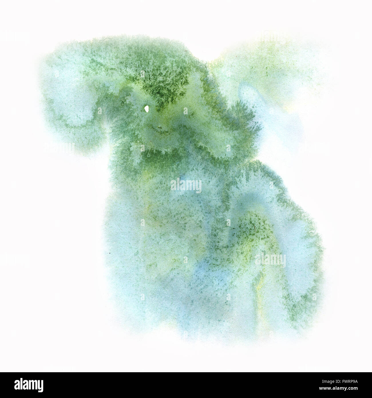 color spot macro blotch texture green isolated white background Stock ...