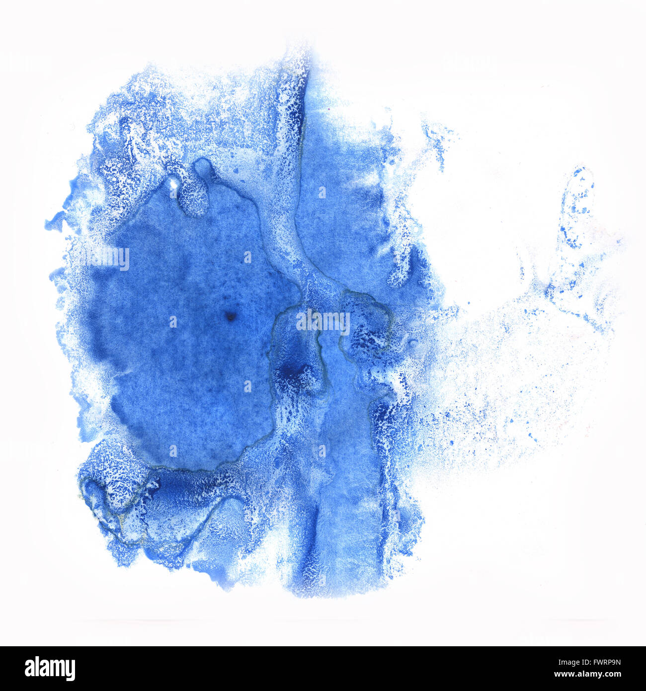 color spot macro blotch texture isolated blue white background Stock ...