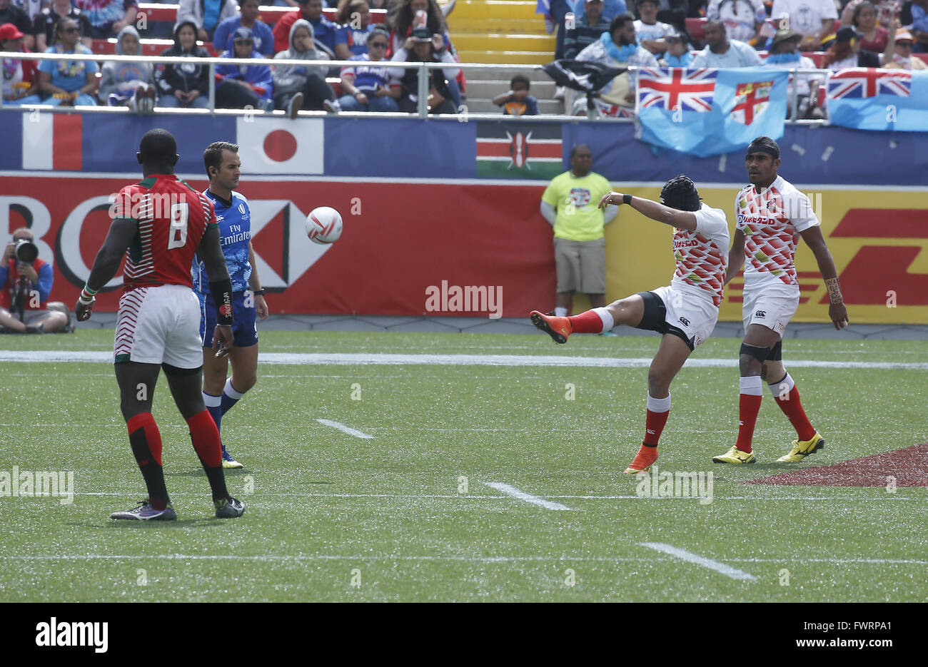 2016 USA Sevens Final Day at Sam Boyd Stadium Featuring: Kenya, Japan ...
