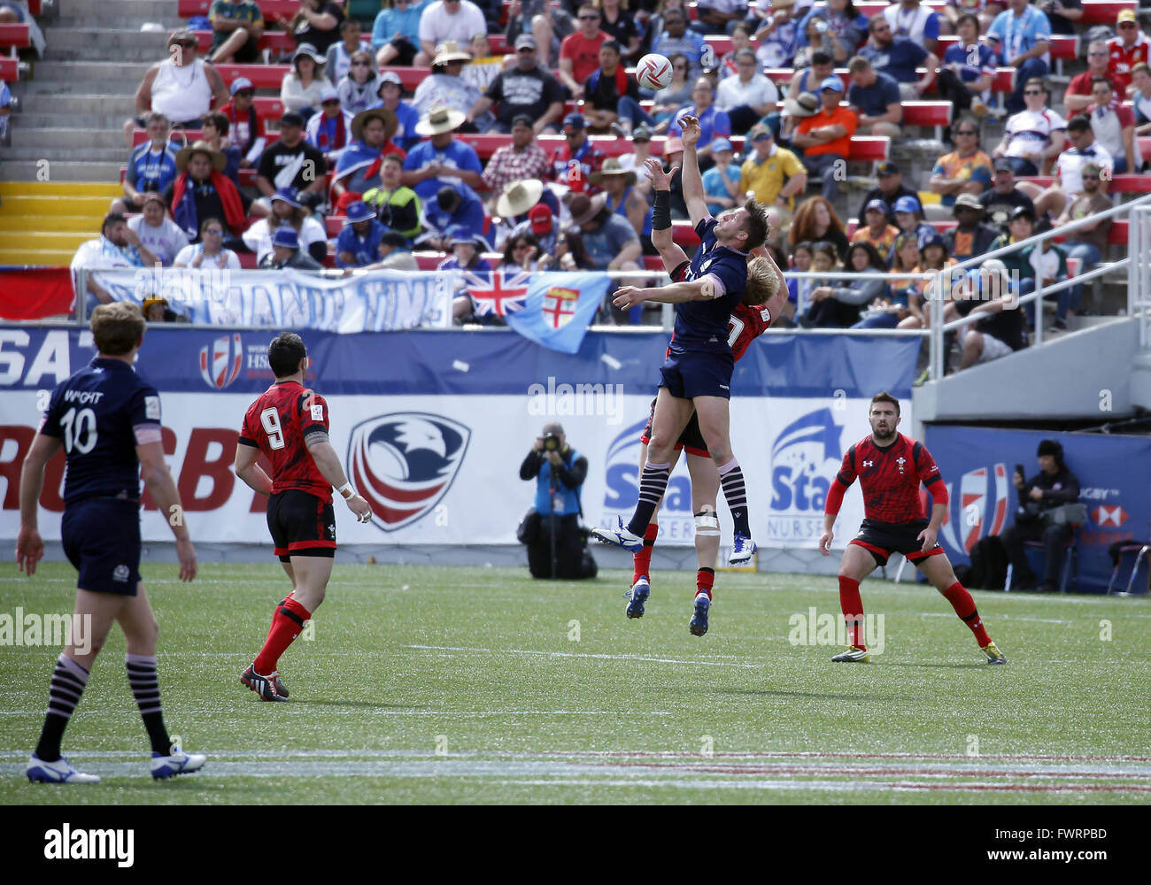 2016 USA Sevens Final Day at Sam Boyd Stadium Featuring: Wales ...