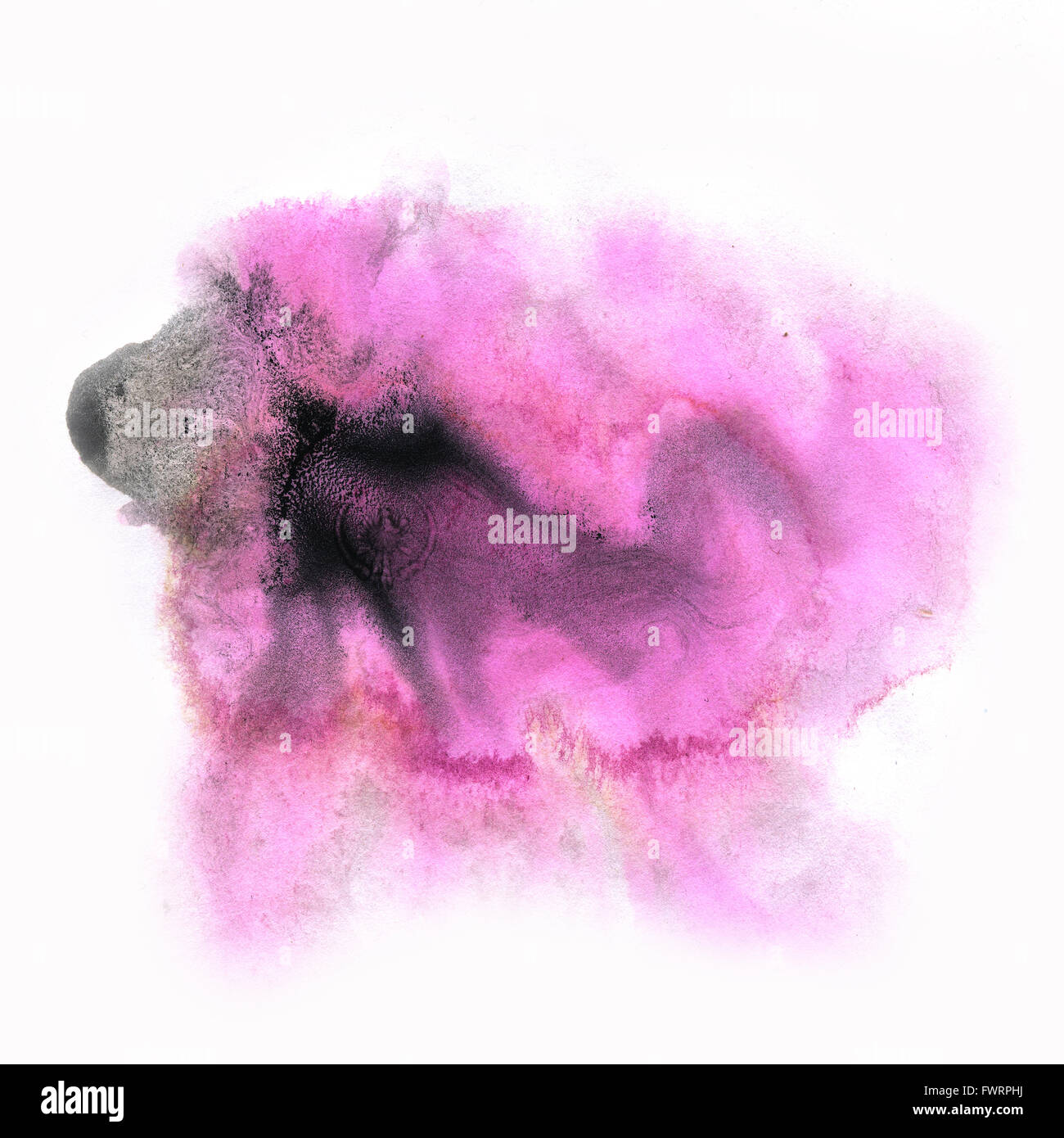 Ink blot purple black splatter hi-res stock photography and images - Alamy