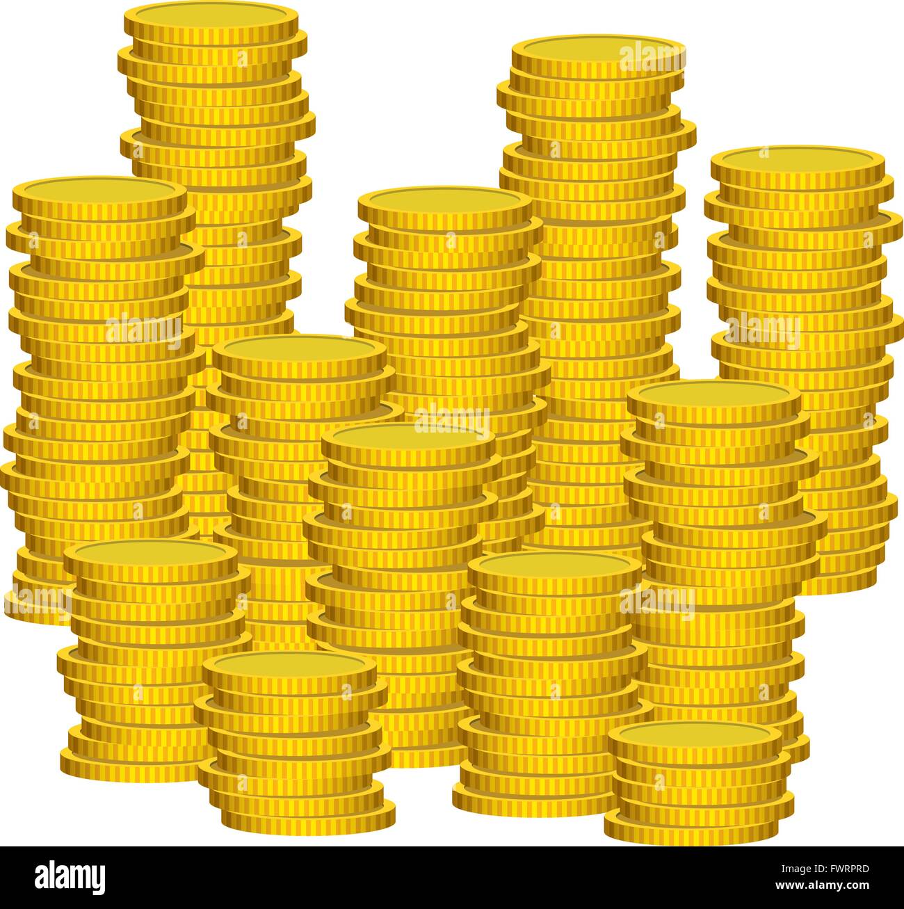 Illustration Graphic Vector Coins for the creative use in graphic ...