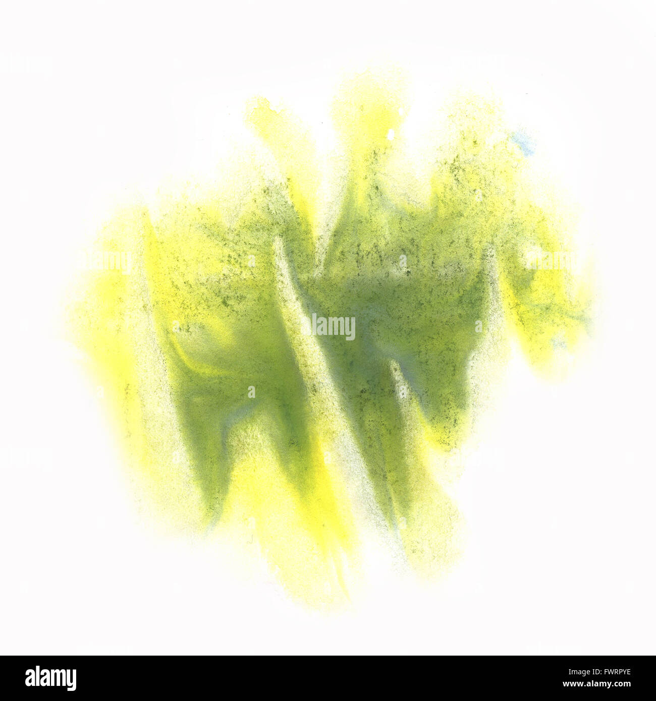 ink splatter watercolour yellow green dye liquid watercolor macro spot ...