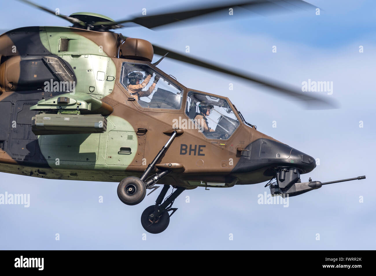 Eurocopter EC-665 Tigre (Tiger) armed reconnaissance helicopter of the ...