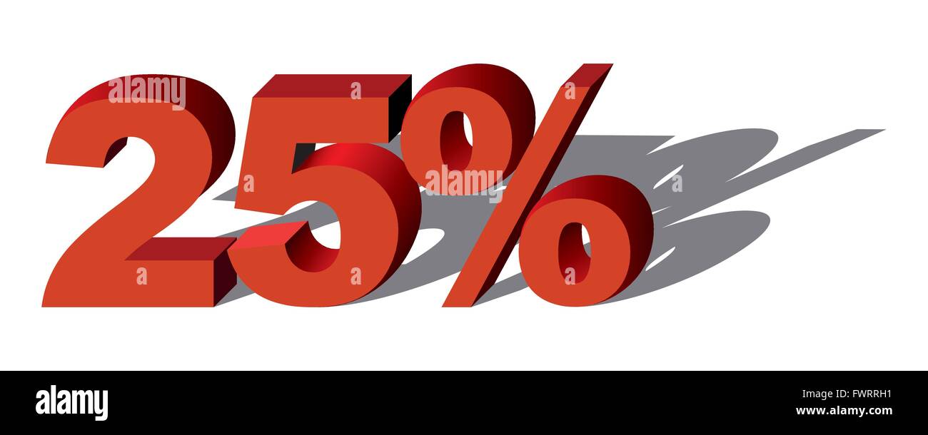 Illustration Vector Graphic Sale Percent 25 for the creative use in ...