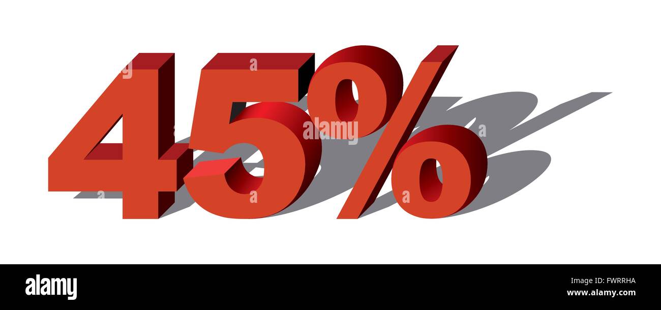 Illustration Vector Graphic Sale Percent 45 for the creative use in ...