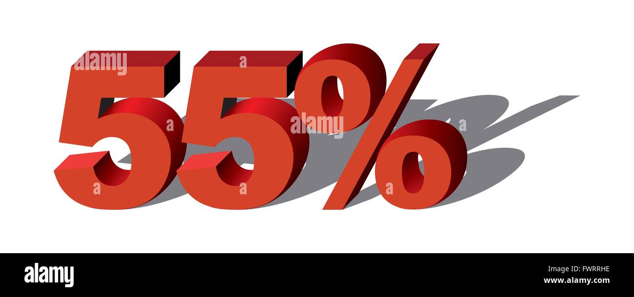 Illustration Vector Graphic Sale Percent 55 for the creative use in ...