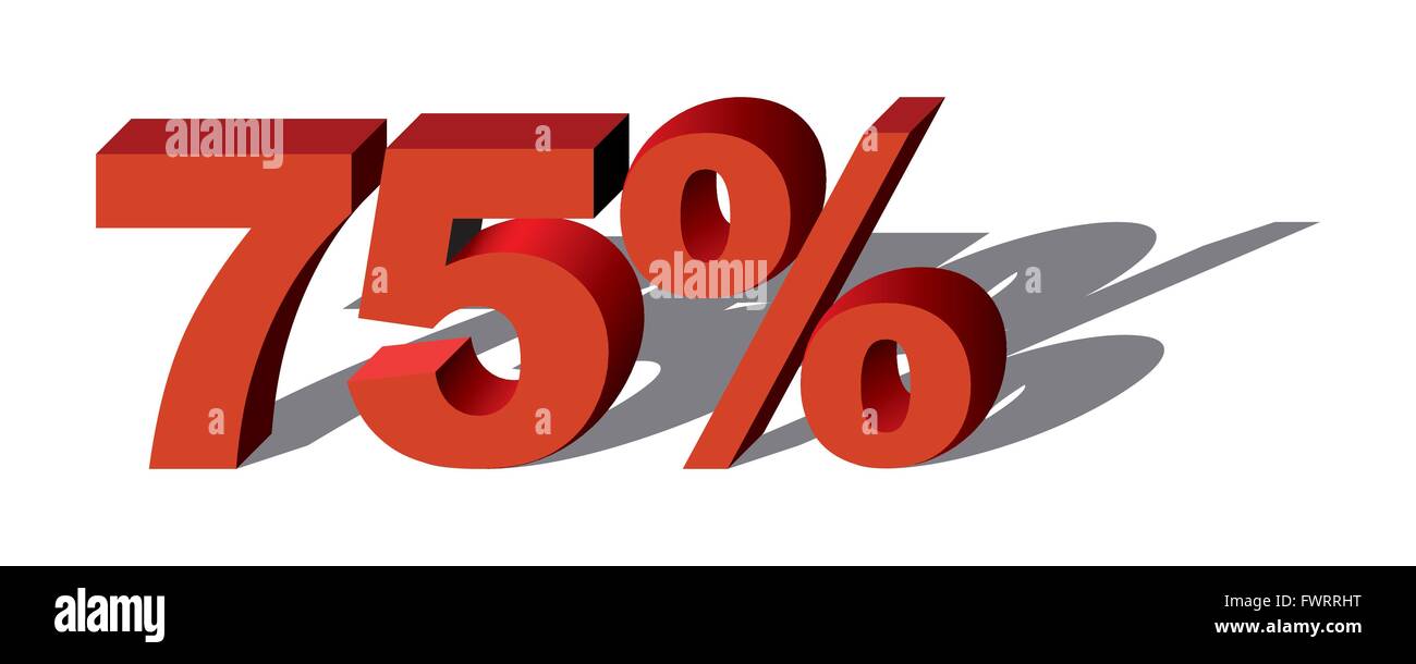 Illustration Vector Graphic Sale Percent 75 for the creative use in ...