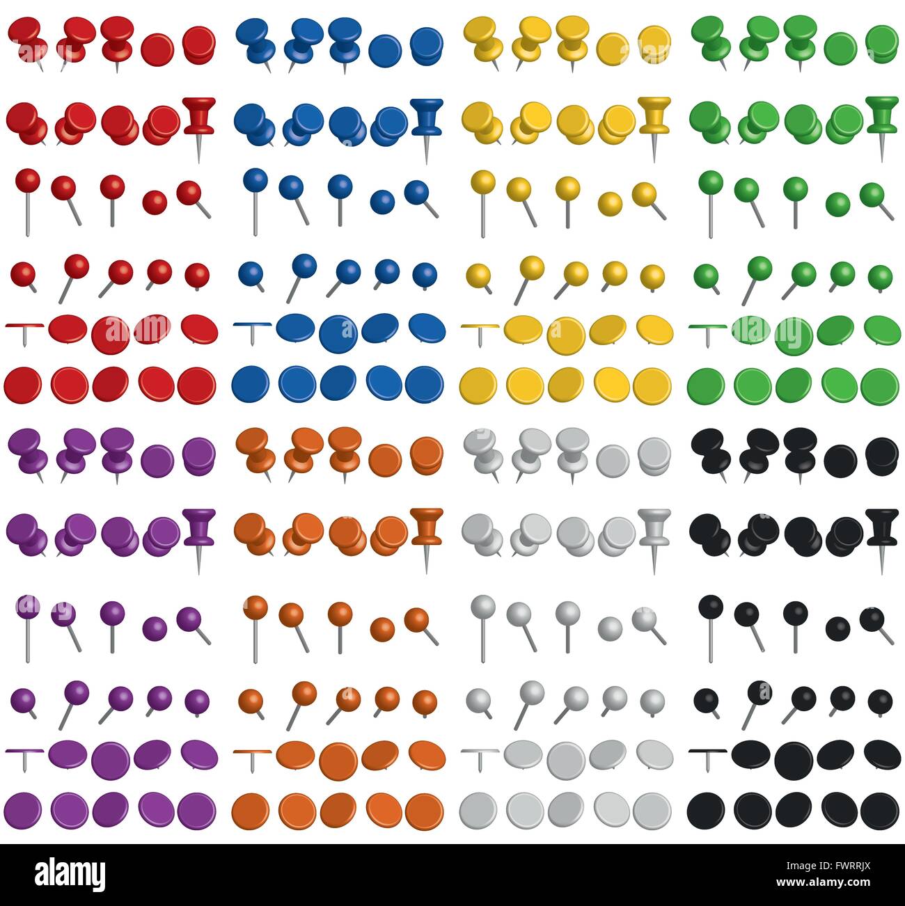 Illustration Vector Graphic Collection Pin for the creative use in ...