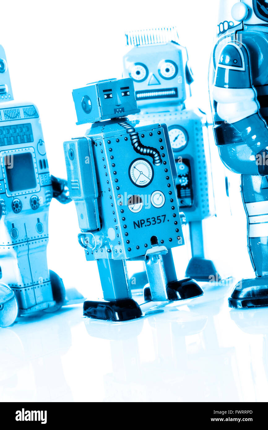 Retro robots hi-res stock photography and images - Alamy