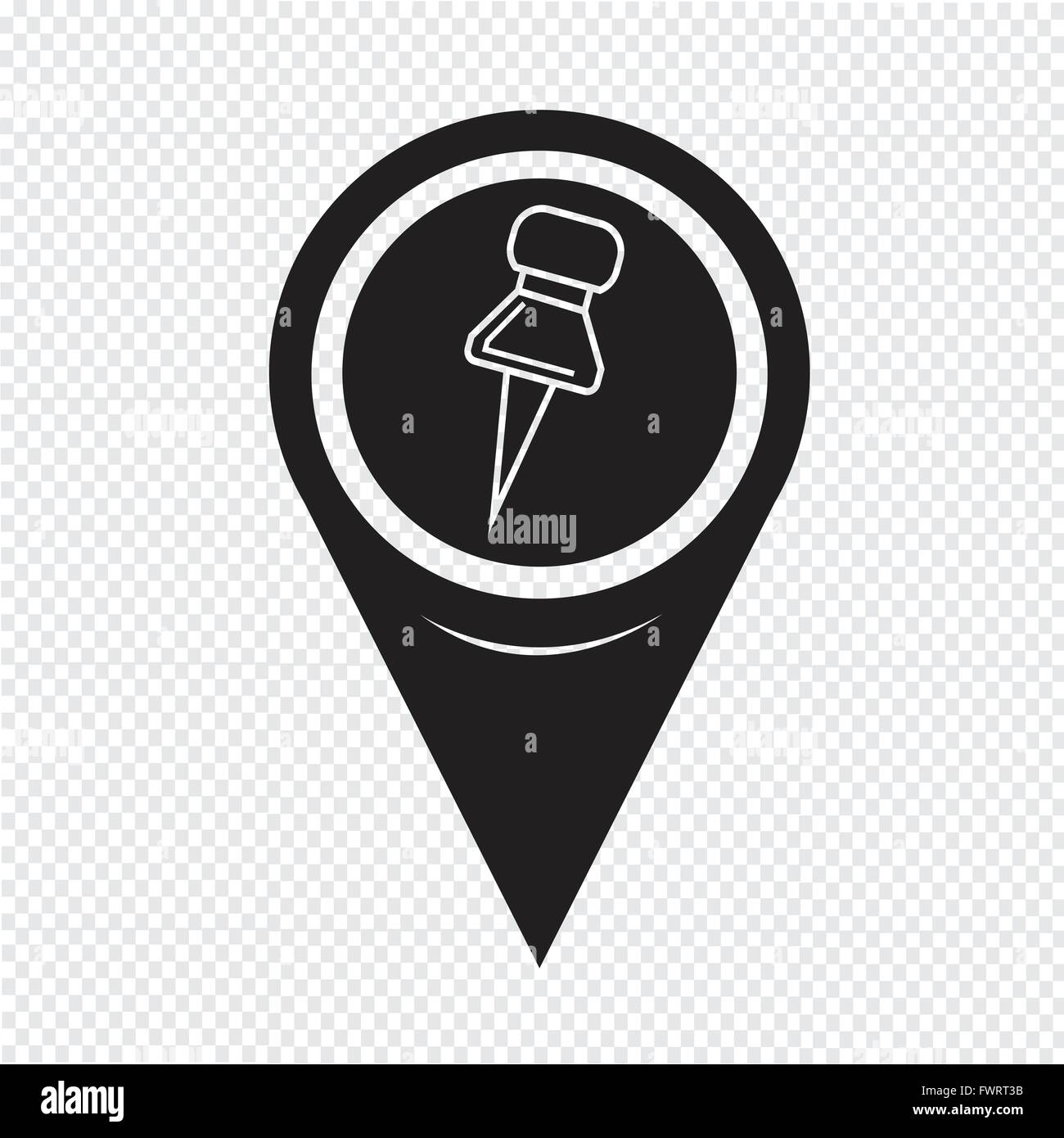 Map Pointer icon Stock Vector Image & Art - Alamy