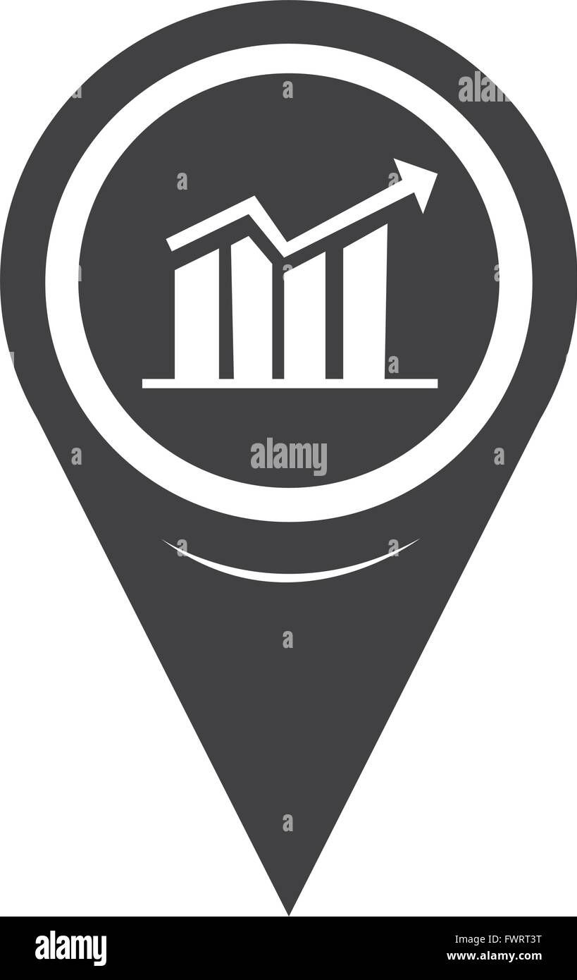 Map Pointer Graph Icon Stock Vector Image & Art - Alamy