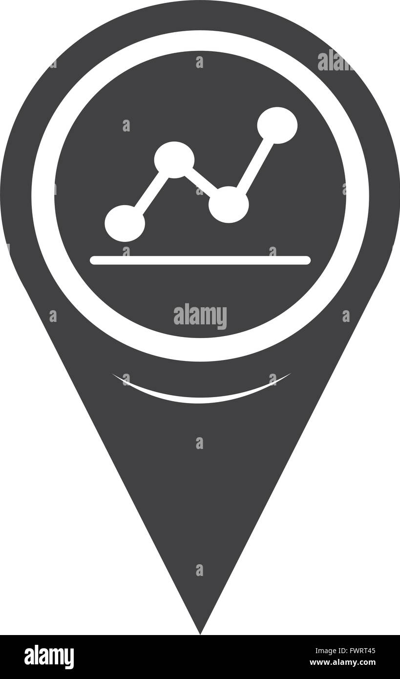 Map Pointer Graph Icon Stock Vector Image & Art - Alamy