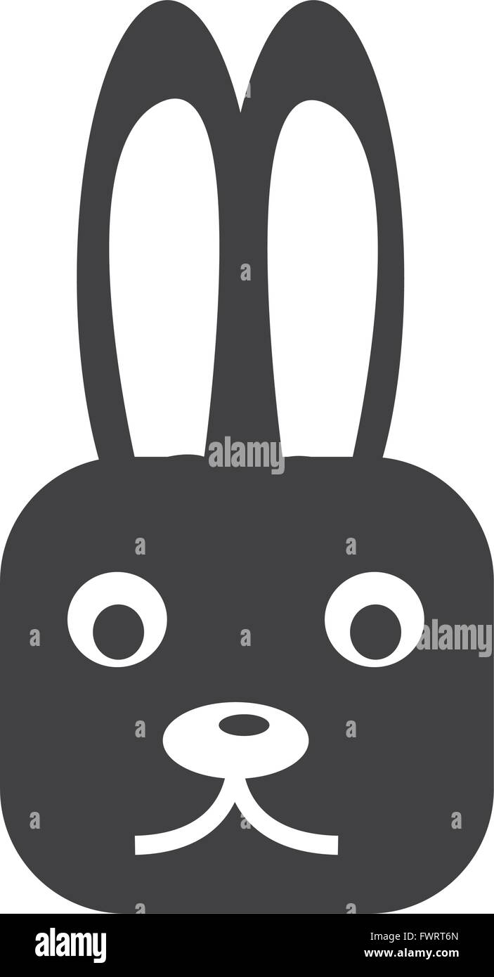 bunny rabbit icon Stock Vector Image & Art - Alamy