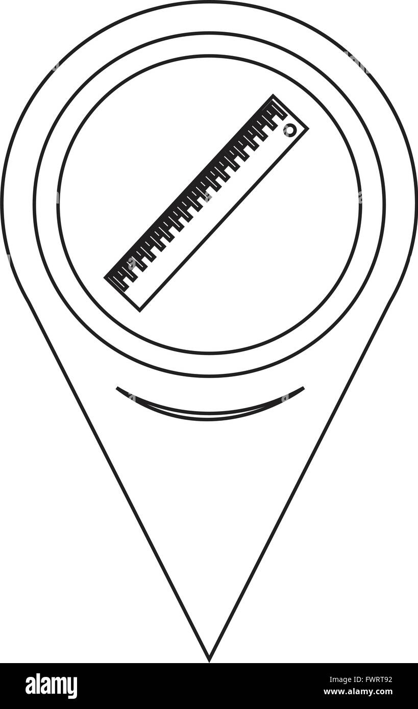 Map Pointer Ruler Icon Stock Vector Image & Art - Alamy