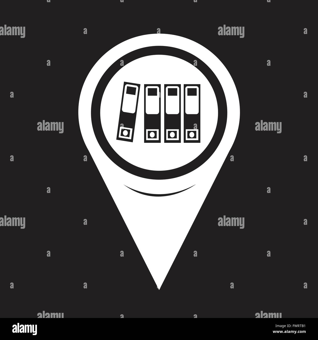 Map Pointer Folder Icon Stock Vector Image & Art - Alamy