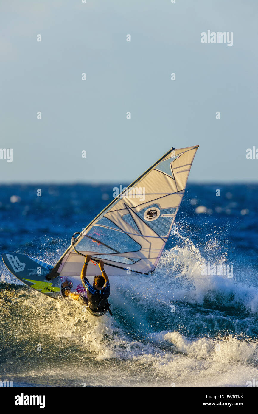 Airborne wind surfer wave jumping hi-res stock photography and images ...