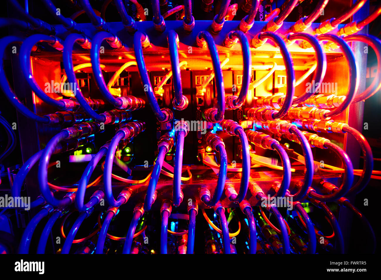 Optical fiber cables Stock Photo - Alamy