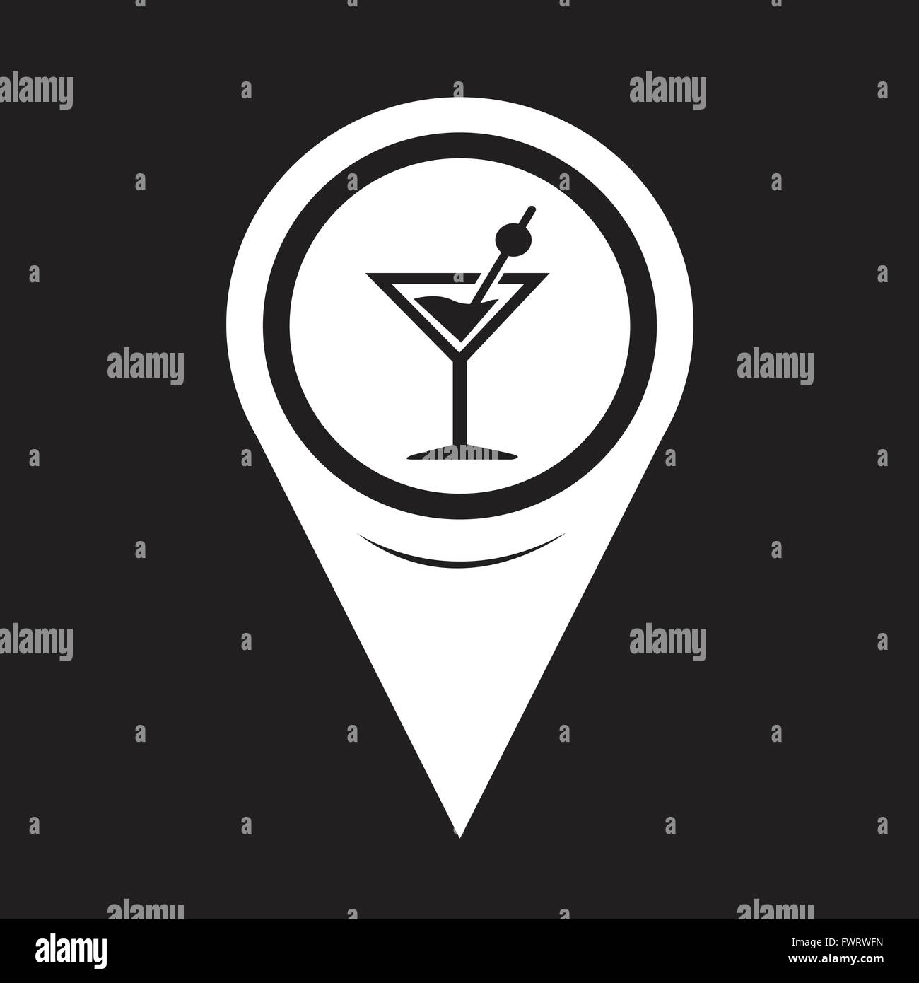 Map Pointer Drink Beverage Icon Stock Vector Image & Art - Alamy