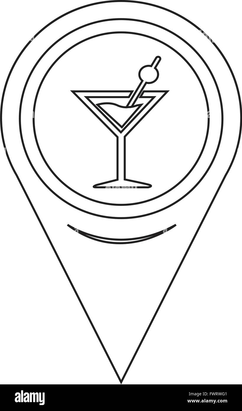Map Pointer Drink Beverage Icon Stock Vector Image & Art - Alamy