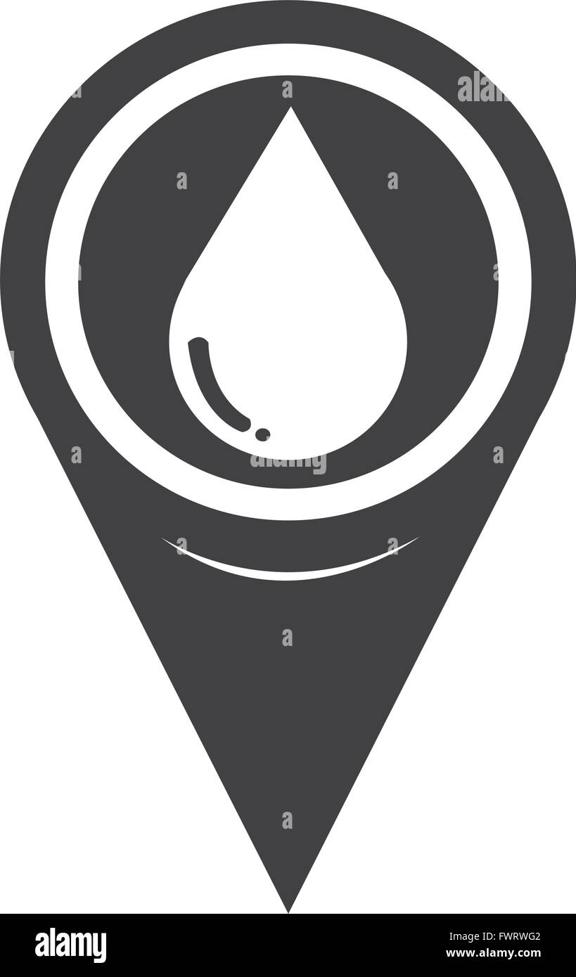 Map Pointer Water Drop Icon Stock Vector Image & Art - Alamy