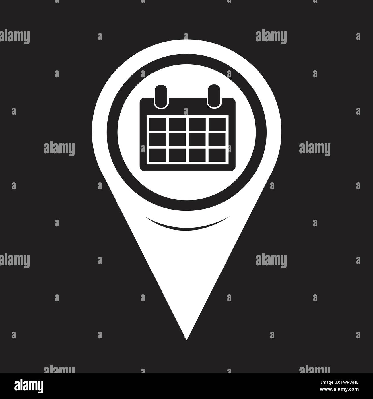 Map Pointer Calendar Icon Stock Vector Image & Art - Alamy