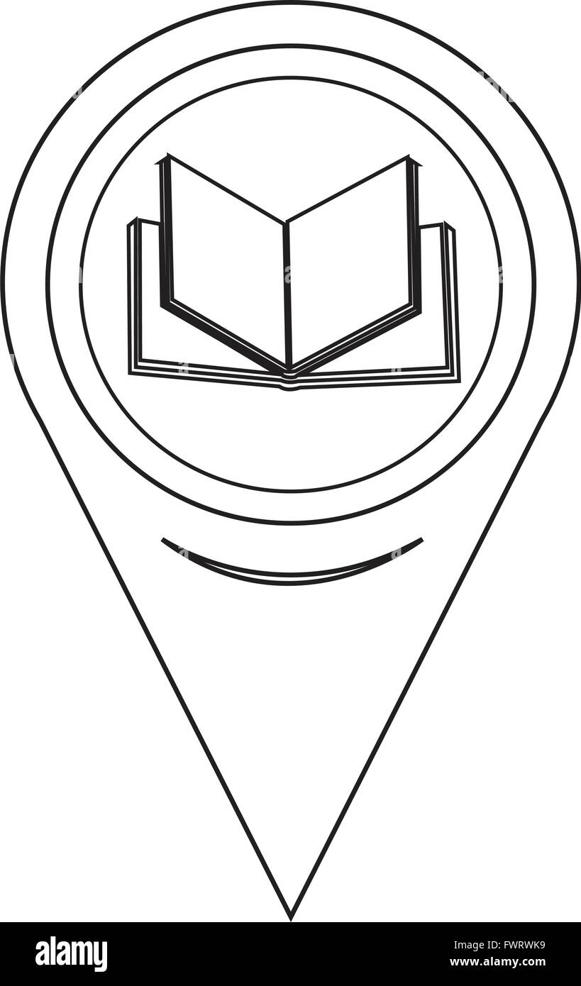 Map Pointer Book Icon Stock Vector Image & Art - Alamy