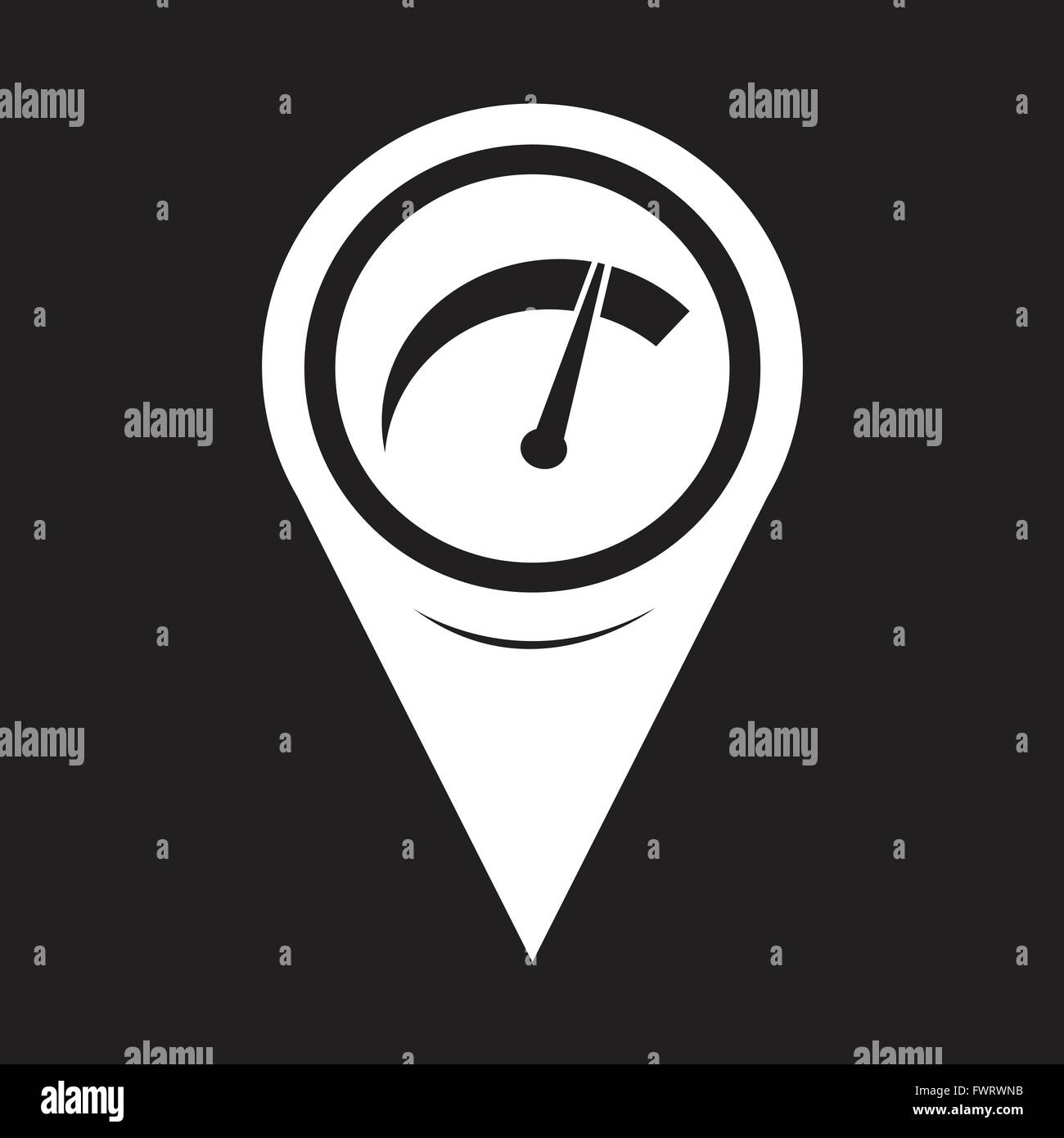 Map Pointer Car Meter Icon Stock Vector Image & Art - Alamy