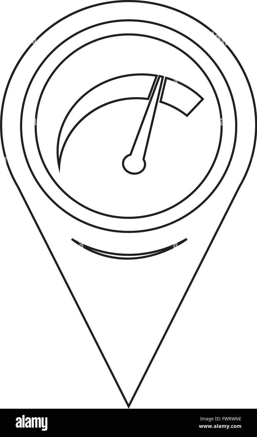 Map pointer car meter icon hi-res stock photography and images - Alamy