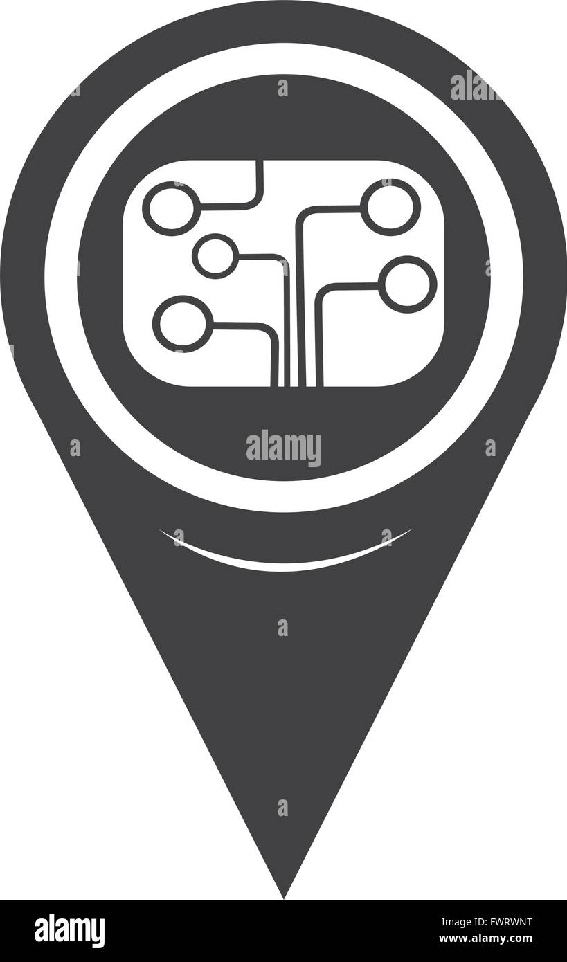 Integrated circuit map Stock Vector Images - Alamy