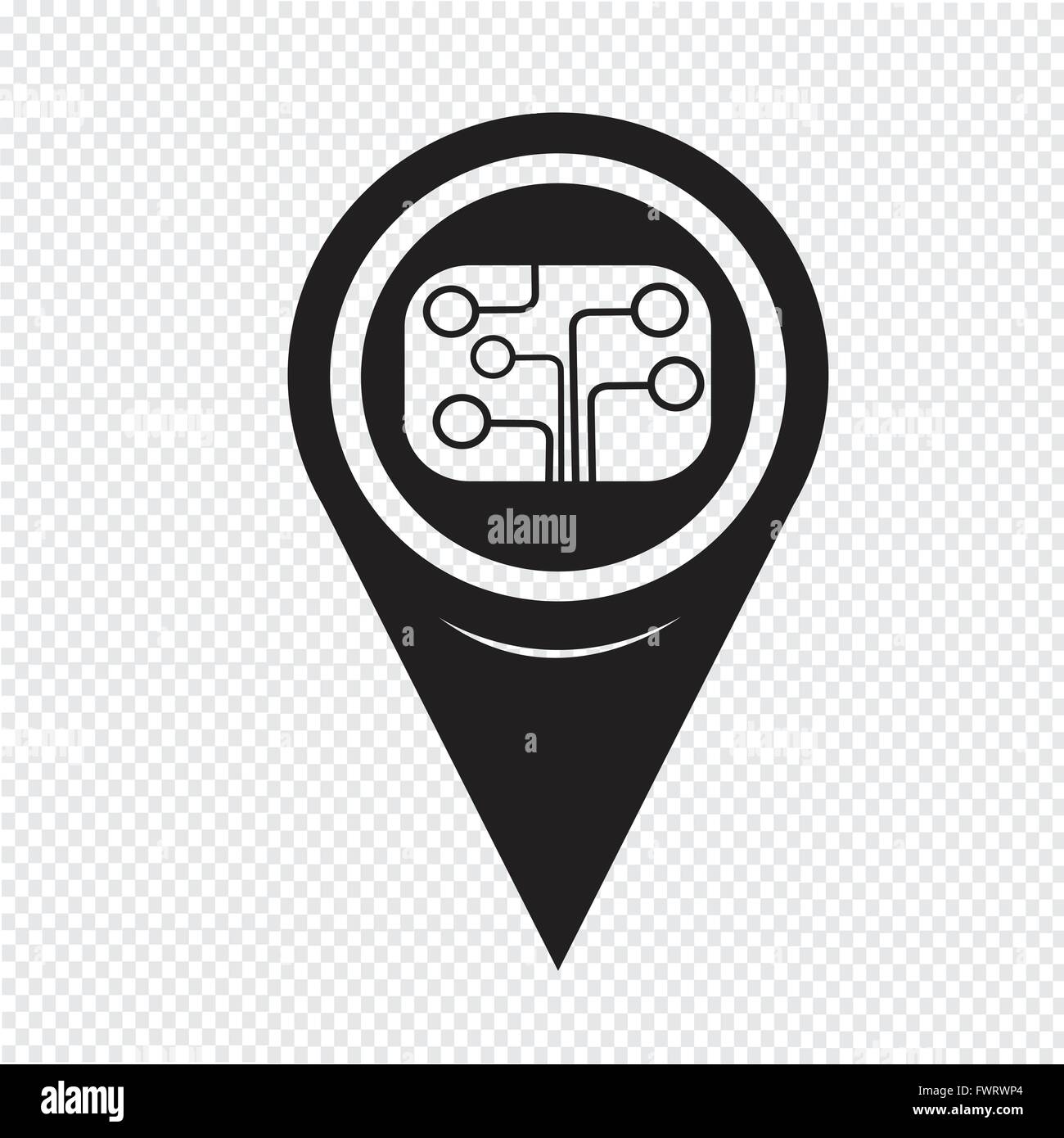 Integrated circuit map Stock Vector Images - Alamy