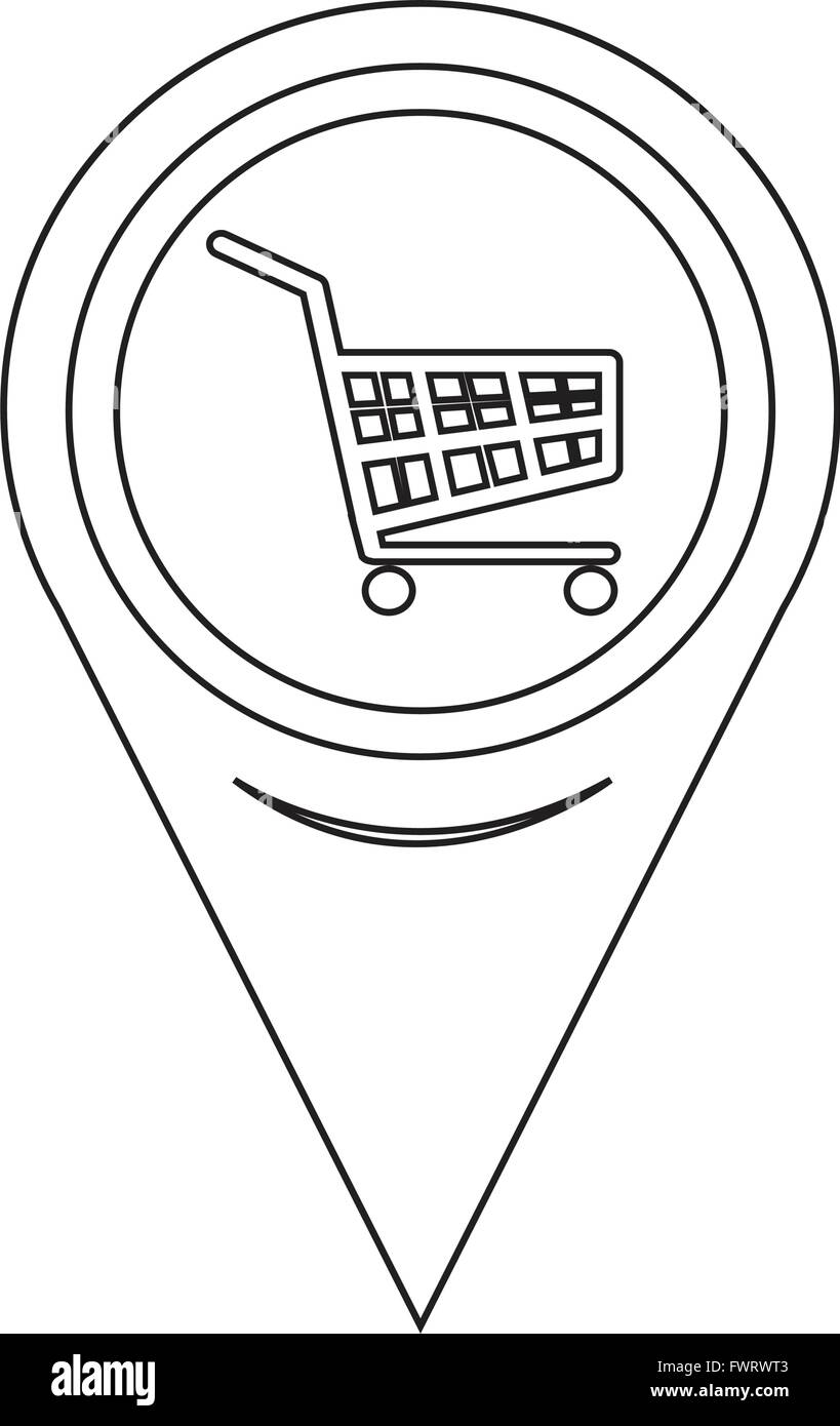 Road sign mall shopping Stock Vector Images - Alamy