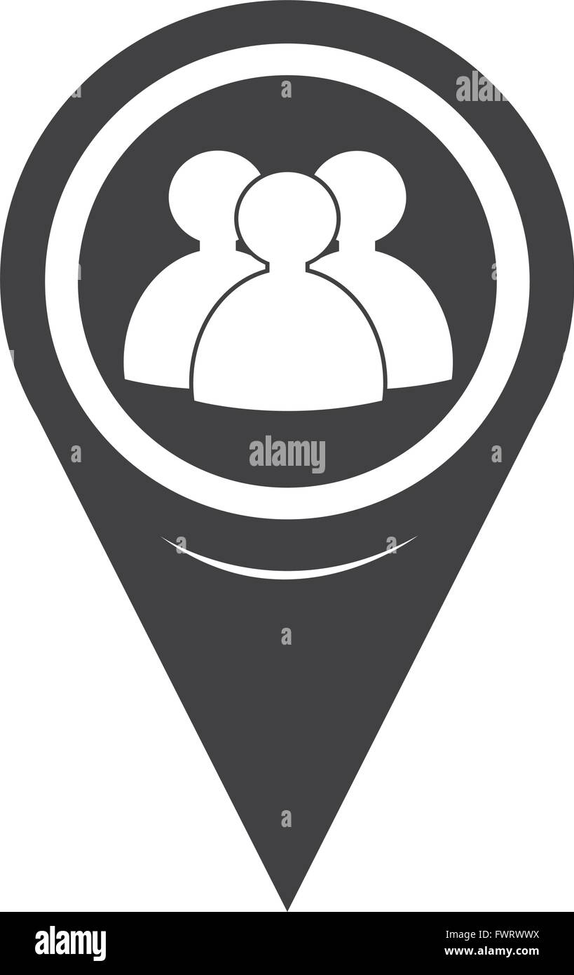 Map Pointer people icon Stock Vector Image & Art - Alamy