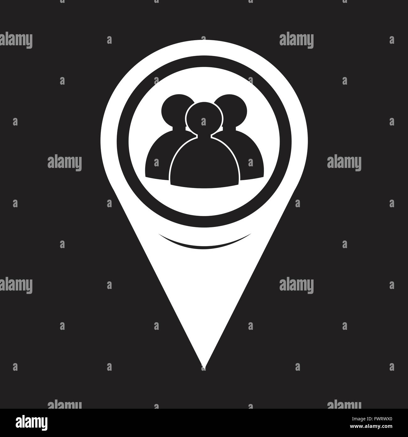 Map Pointer people icon Stock Vector Image & Art - Alamy