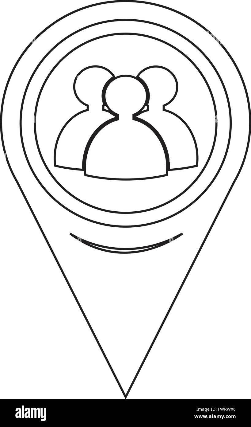 Map Pointer people icon Stock Vector Image & Art - Alamy