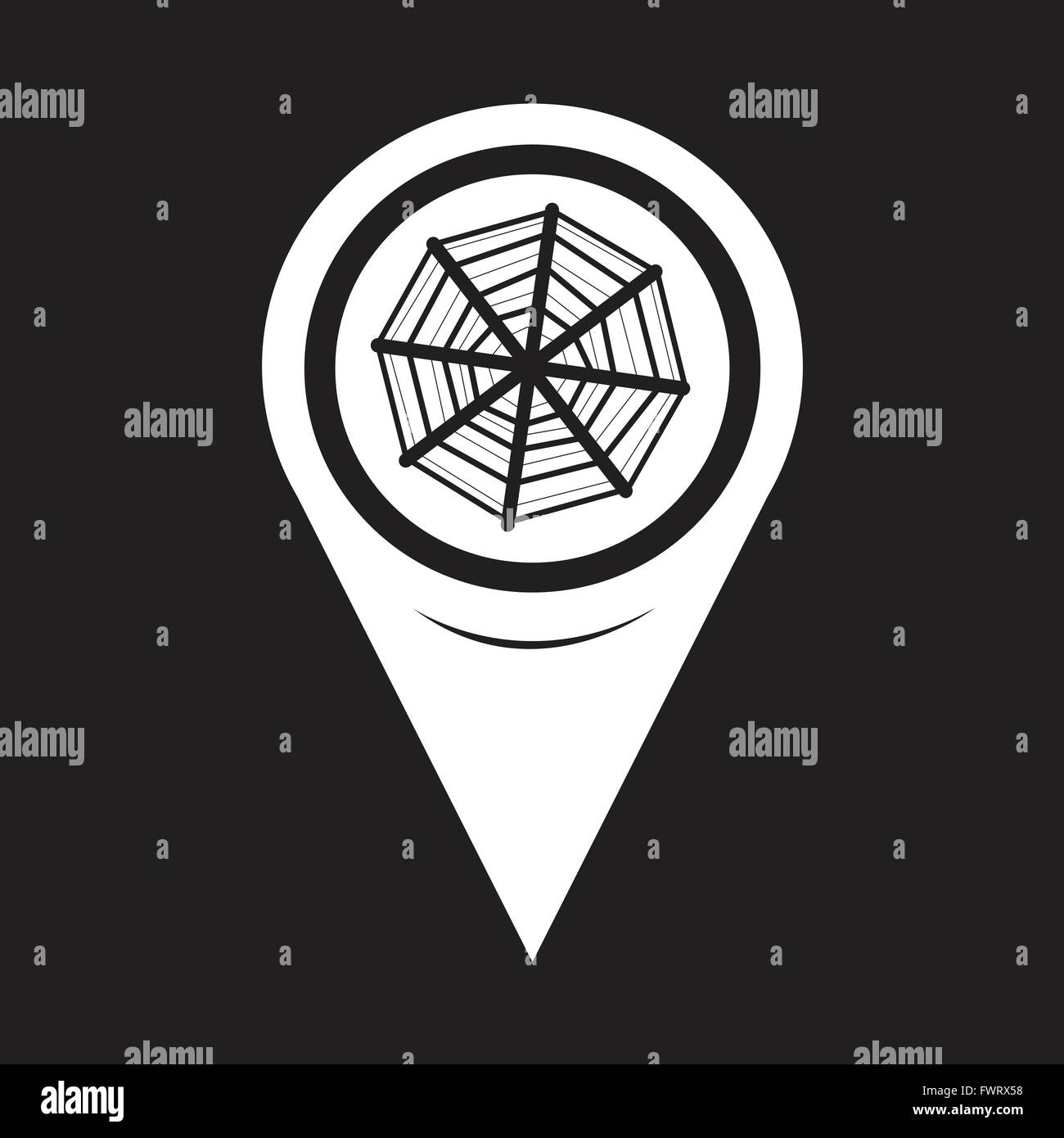 Map Pointer Web net icon Stock Vector Image & Art - Alamy