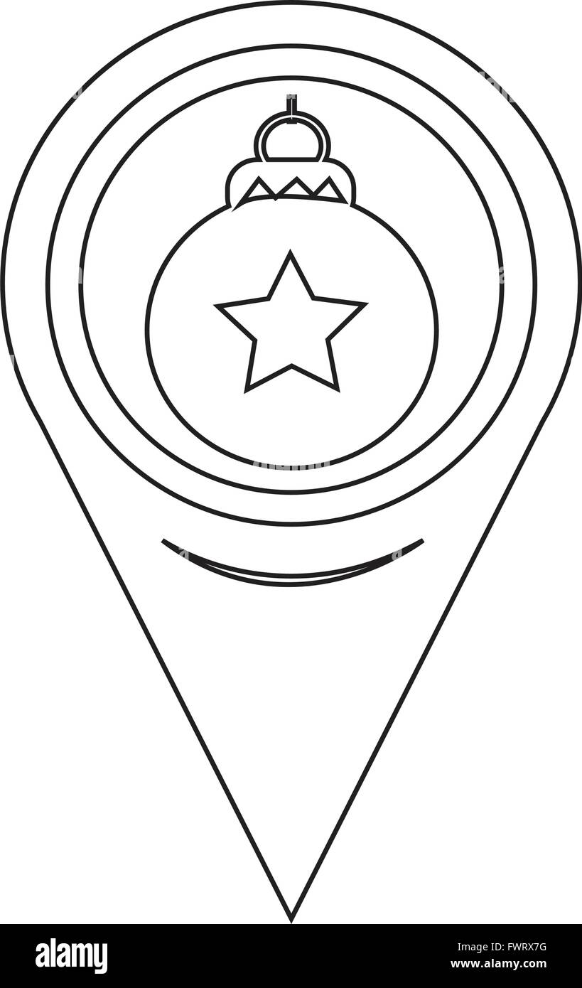 Icon in circle christmas Black and White Stock Photos & Images - Alamy