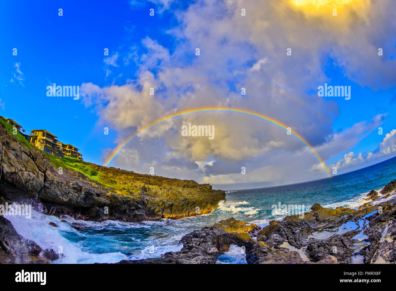 Rainbow over rock formations hi-res stock photography and images - Alamy