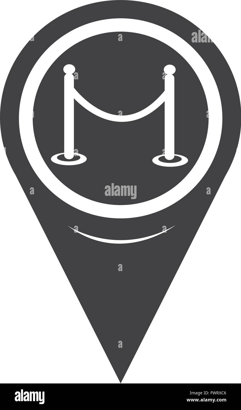 Map Pointer barricade icon Stock Vector Image & Art - Alamy